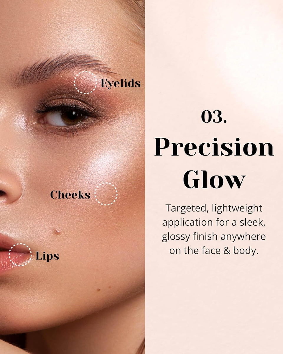 Glint Liquid Gel Highlighter - #1 Dewy Moon – Glamorous Beauty