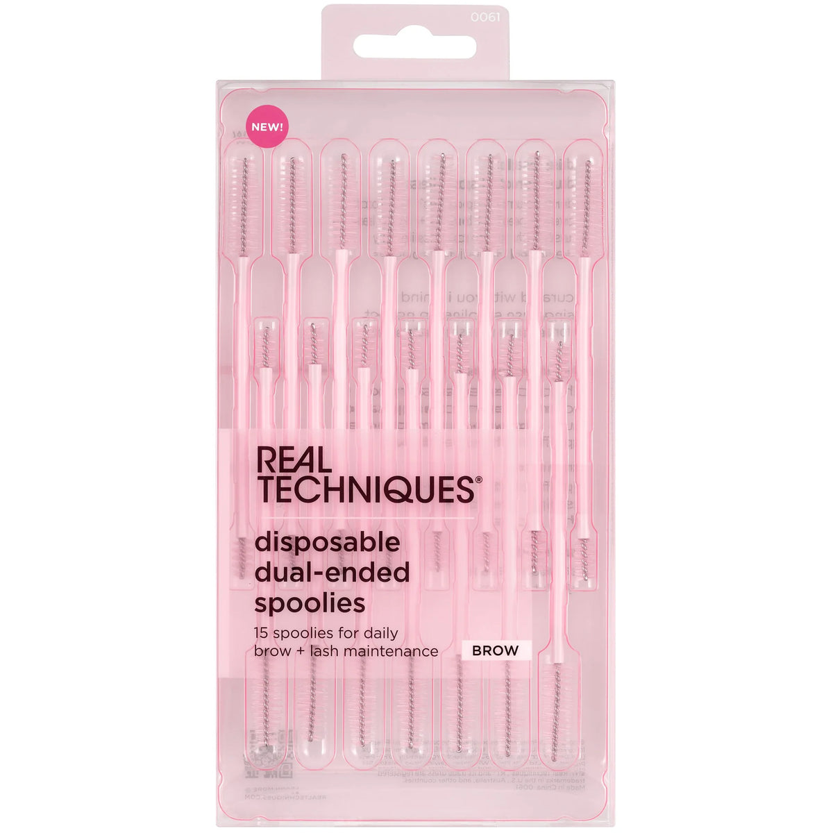 Real Techniques Disposable Dual-Ended Spoolies - 15 Spoolies ...