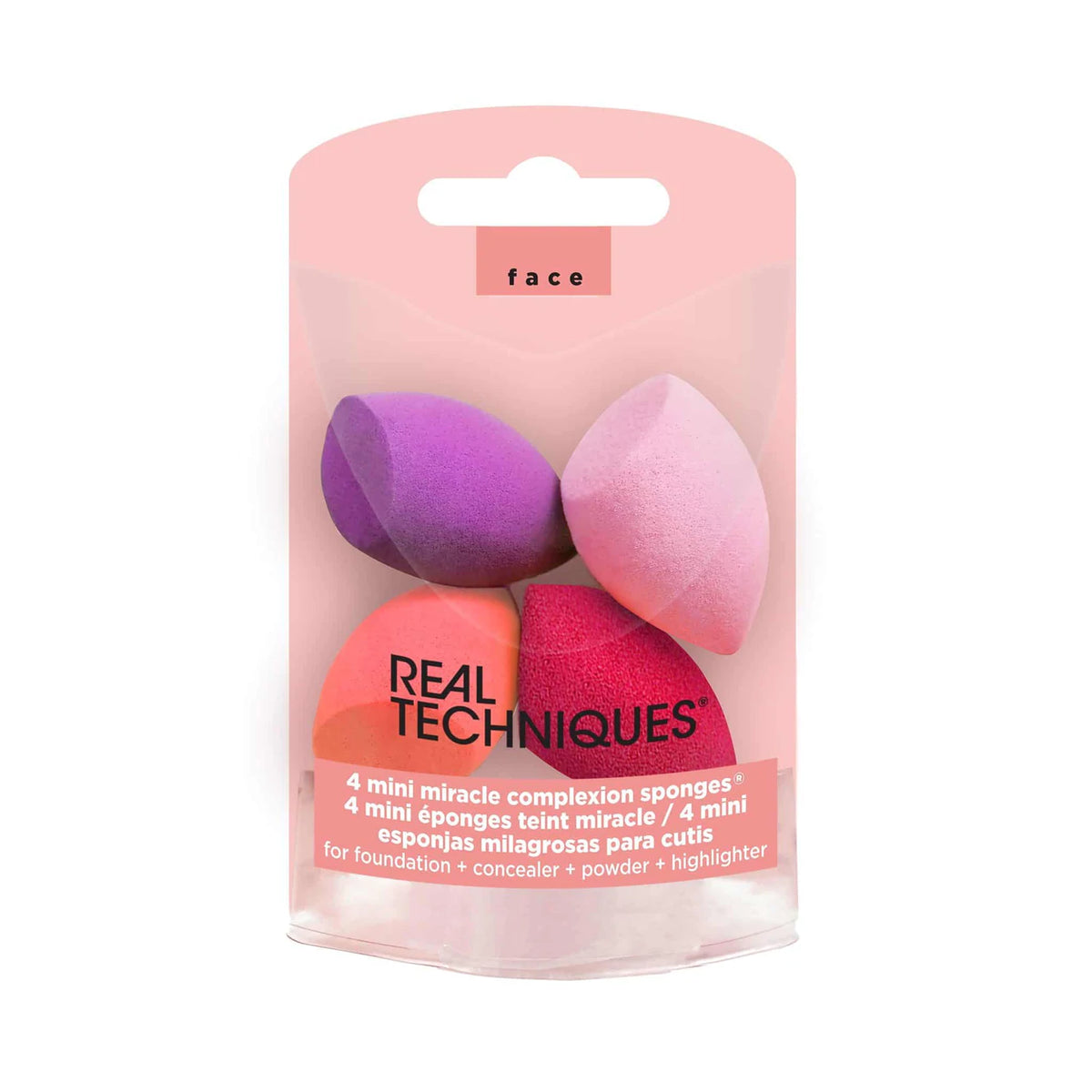 Real Techniques Miracle Mini Complexion Sponge, 4 Count – Glamorous Beauty